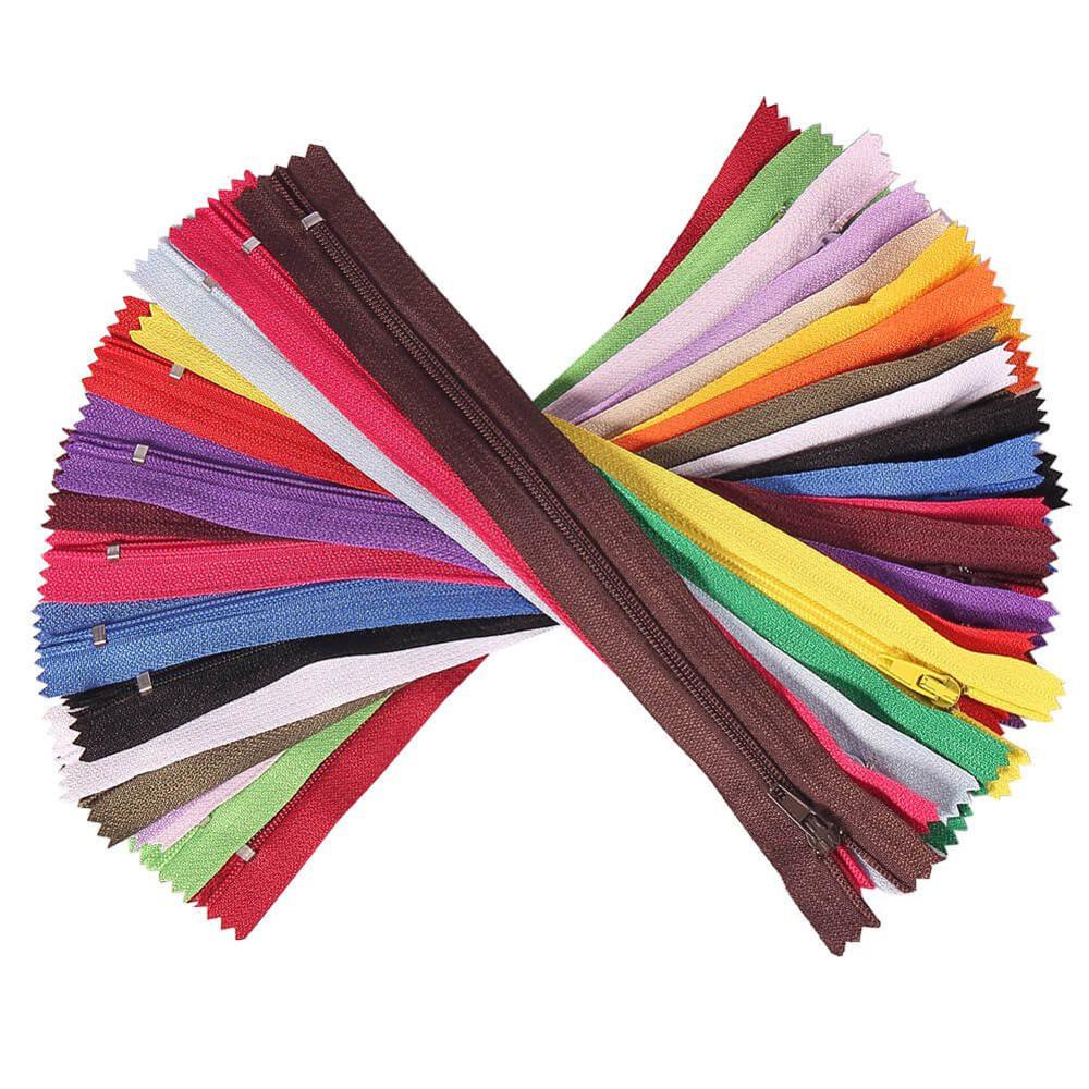 100 Pieces Nylon Coil Zippers 8/12 Inches 20 Color... – Grandado