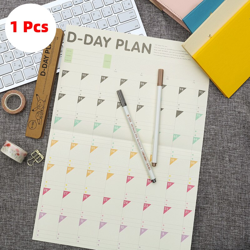 Studie Werk Schema 100-Dag Schema Reisschema Famil... – Vicedeal