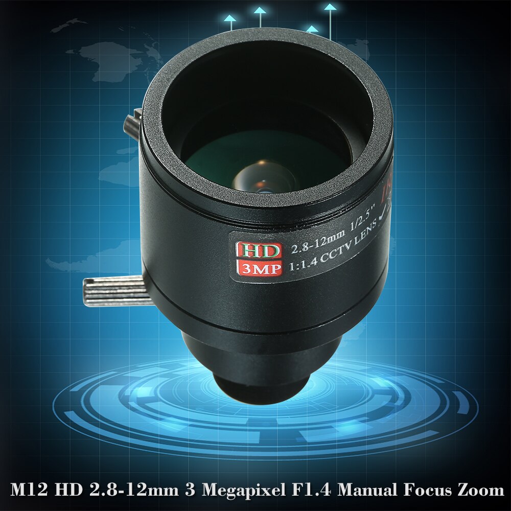 M12 HD 2.8-12mm 3 Megapixel F1.4 Manual Focus Zoom... – Grandado