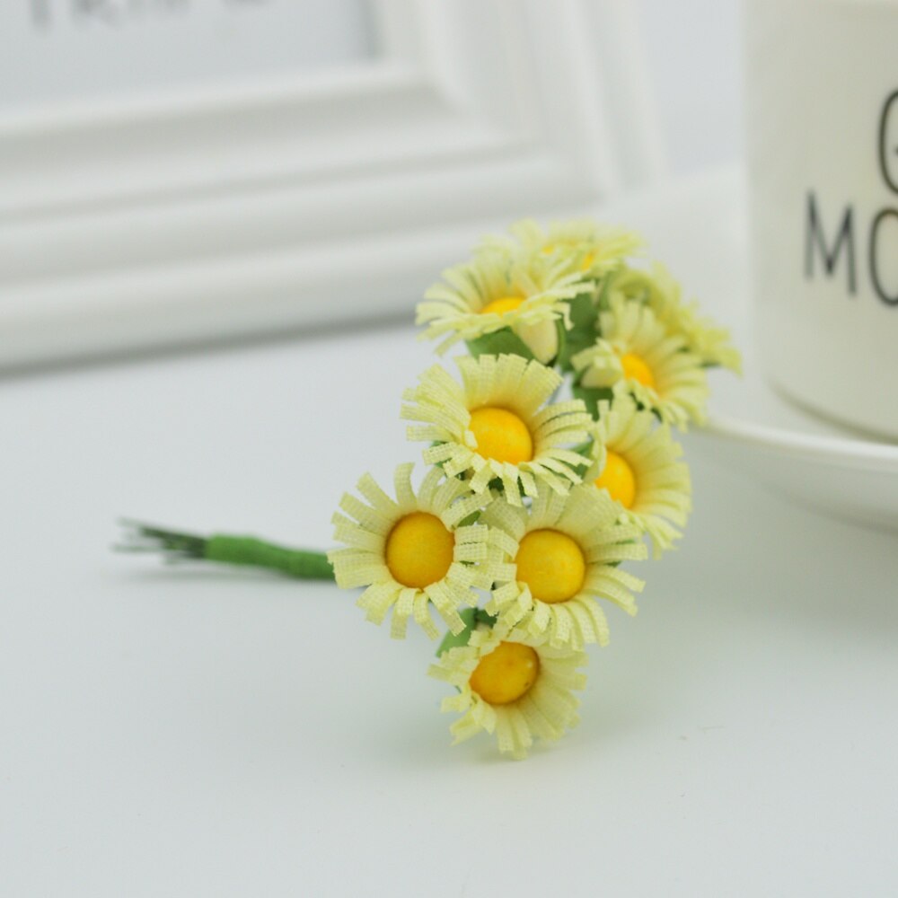 10 Uds Mini ramo de boda decoración de margaritas ... – Grandado