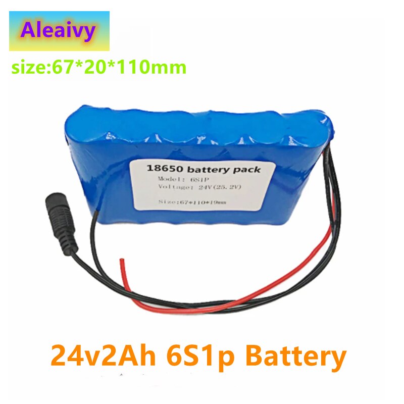 18650 24V 2AH 6S1P Rechargeable Lithium Ion ble Ba... – Vicedeal