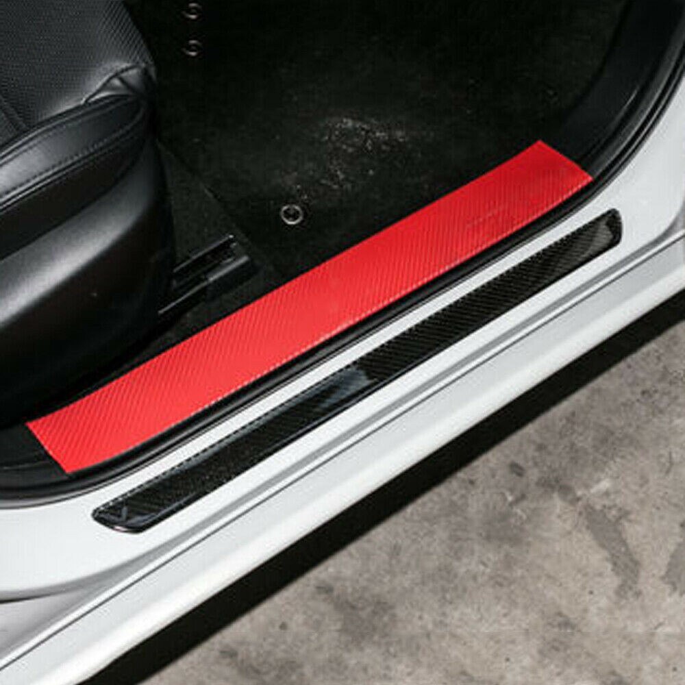 2pcs Carbon Fiber Car Scuff Plate Door Sill Cover ... – Grandado