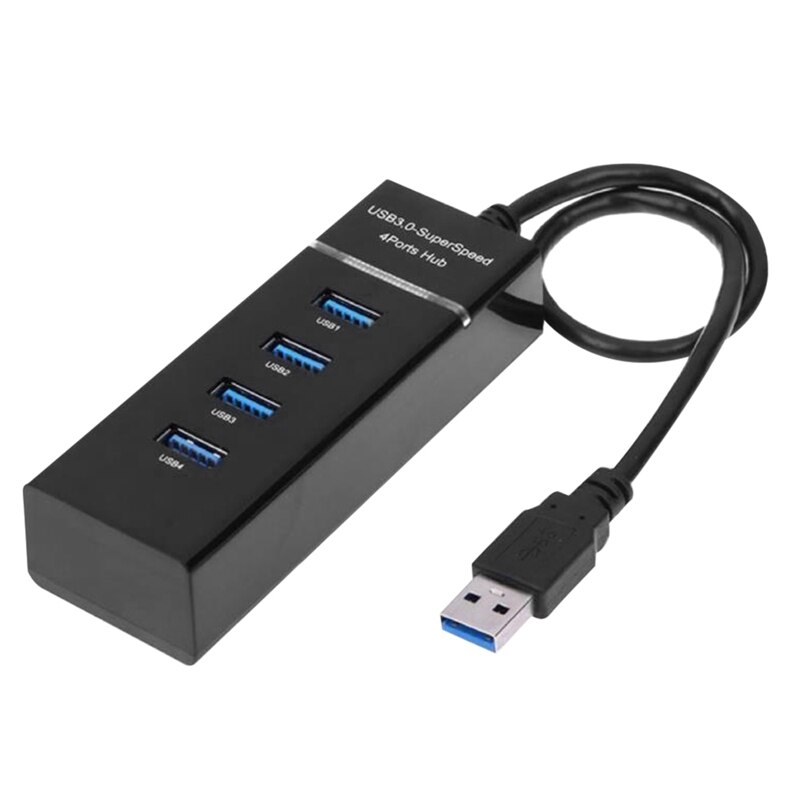 hoch Geschwindigkeit USB 3,0 Hub 4 Hafen Splitter ... – Grandado