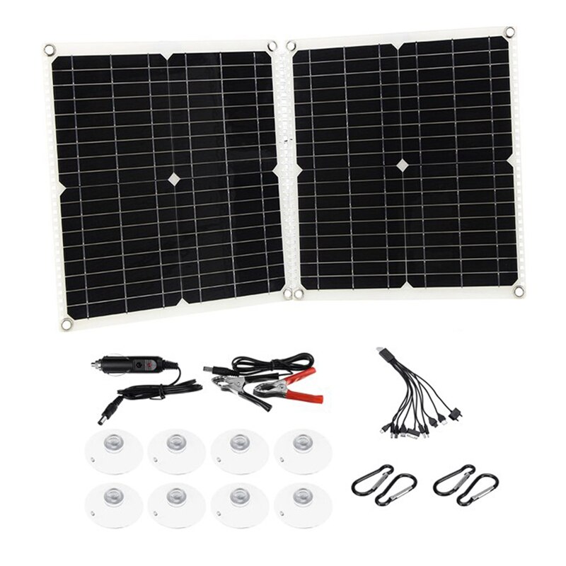 50W Portable Folding Solar Panel Monocrystalline S... – Vicedeal