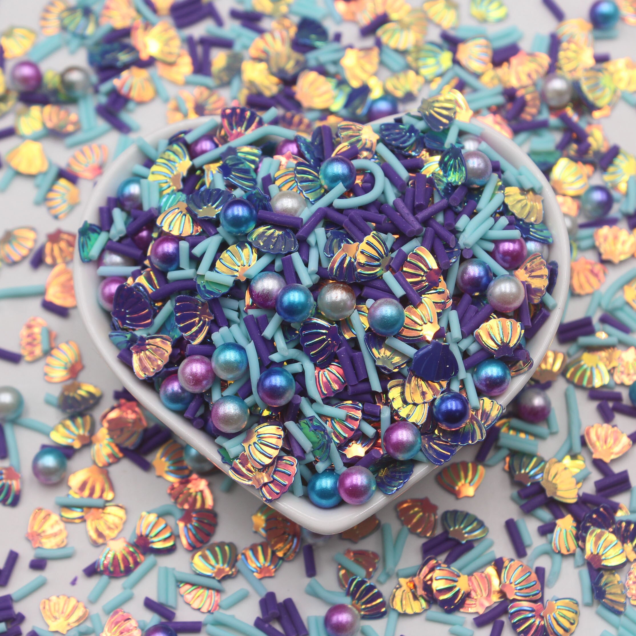 100g/Lot Glitter Shell Sequins Mixed Long Candy SP... – Grandado