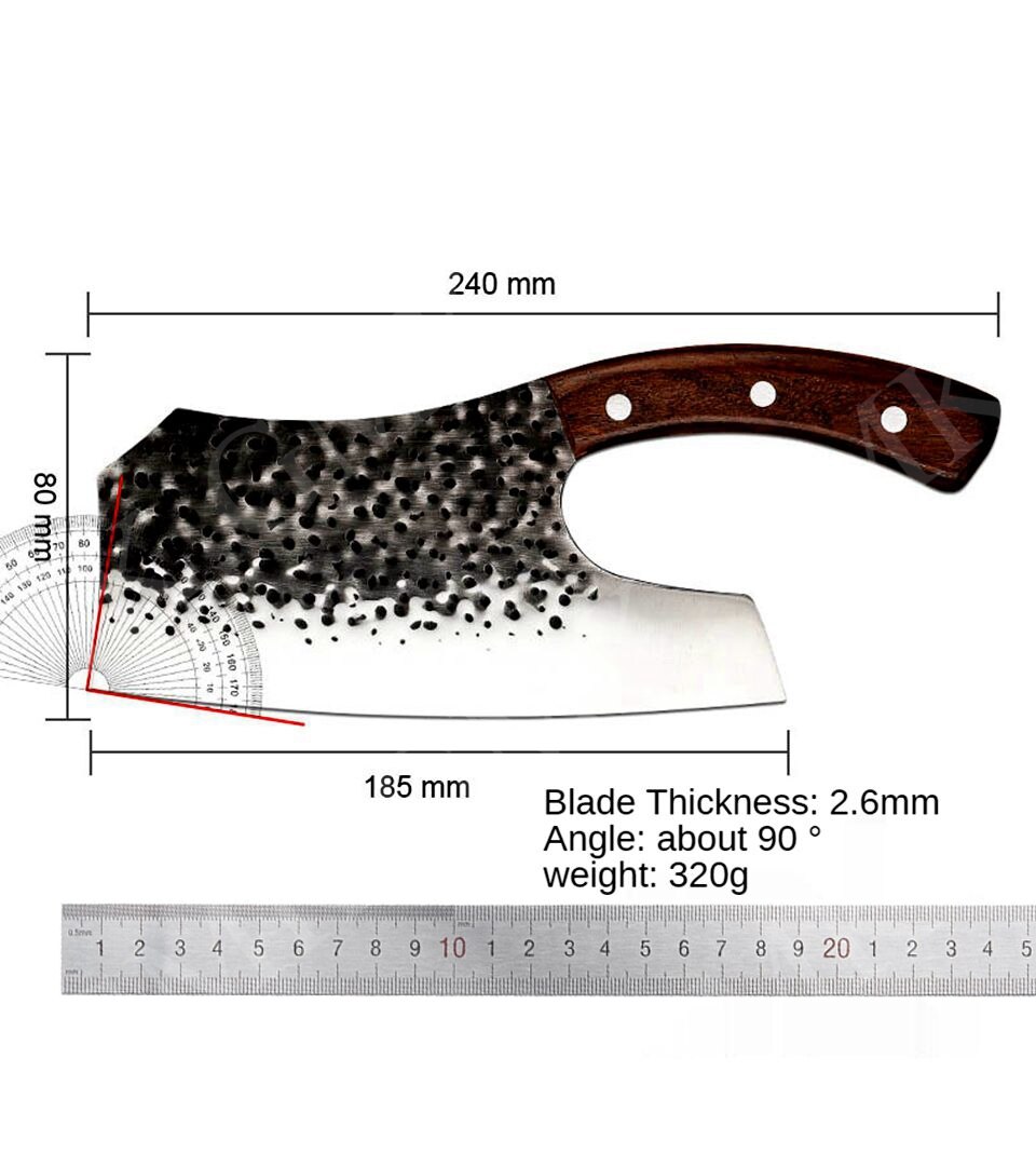 Damask Stainless Steel Kitchen Knives Meat Cleaver... – Grandado