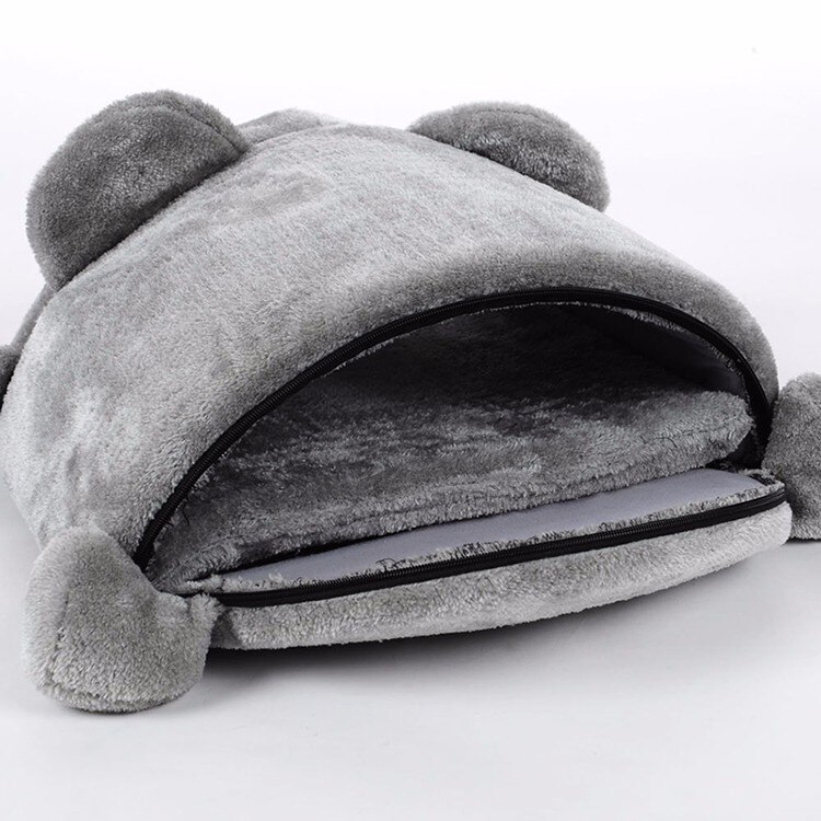 Grey Mouse Shape Bed For Small Cats Dogs Cave Bed ... – Grandado