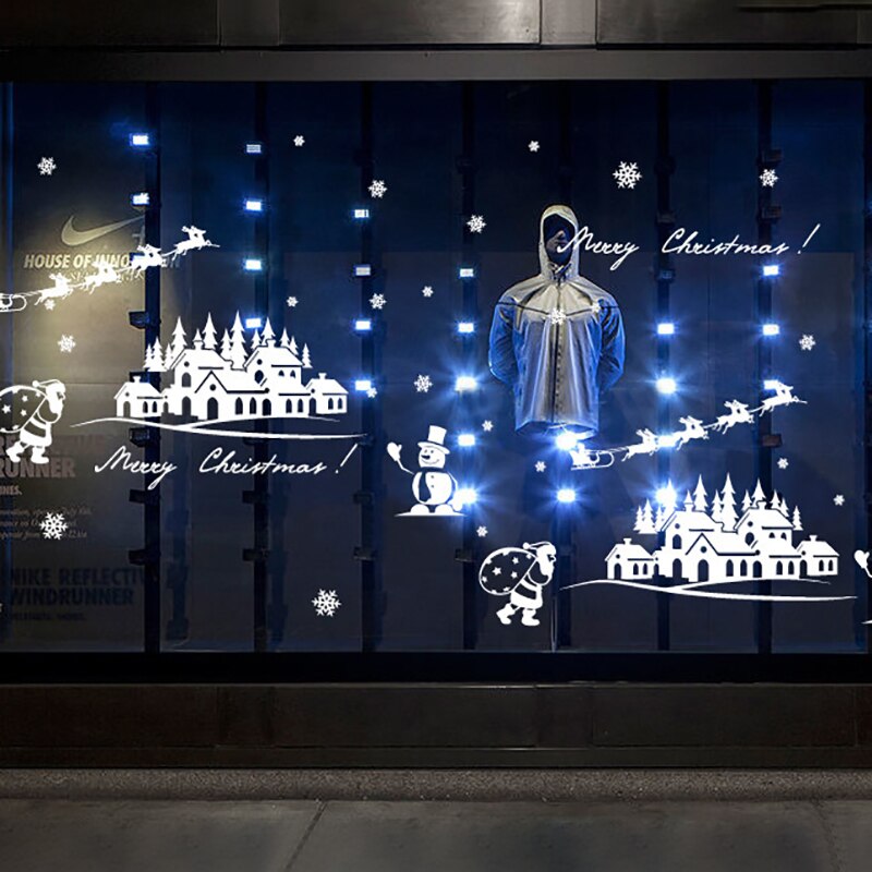 Christmas Windows Stickers Santa Claus Removable V... – Grandado