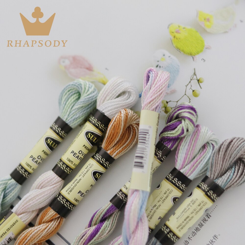 Rhapsody Size 5 Variegated Colors Pearl Cotton Emb... – Grandado