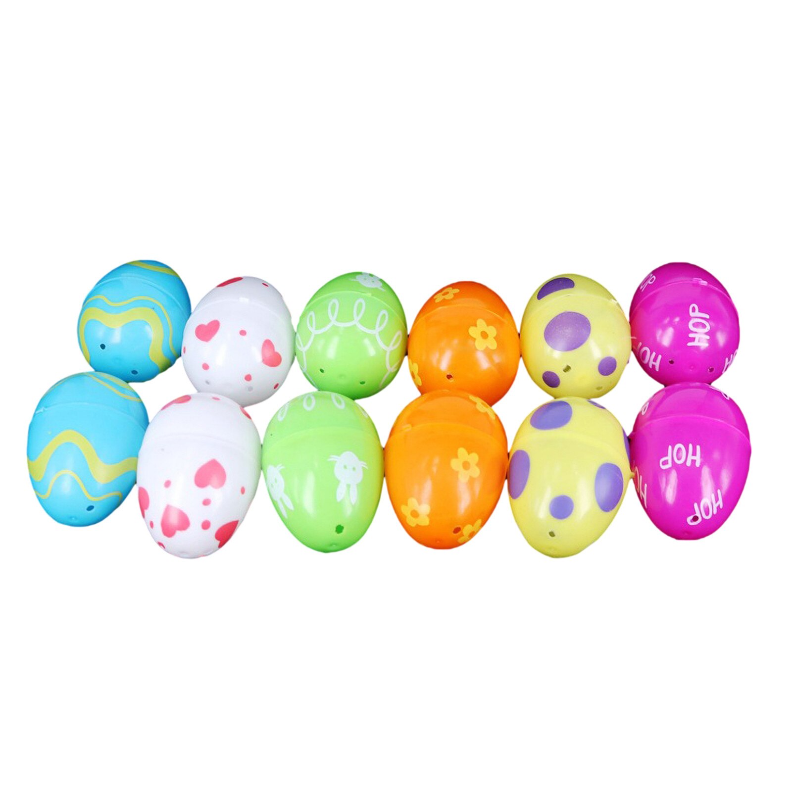 Plastic Easter Colorful Pointed Oval Boxes Various... – Grandado