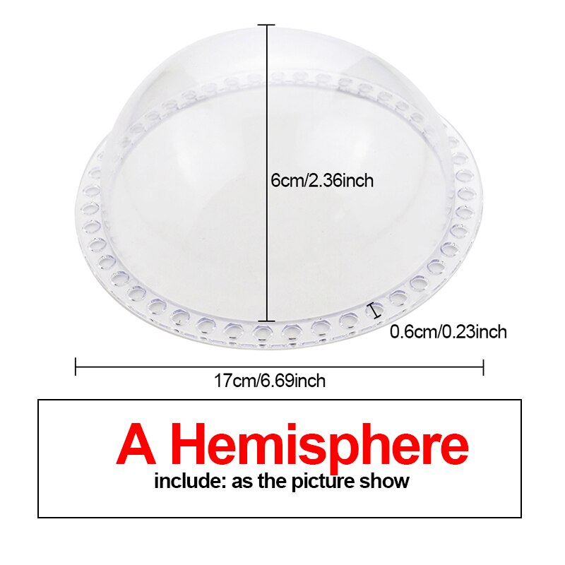 Hemisphere Heart Acrylic Sheet for Knitted Bag Clo... – Grandado