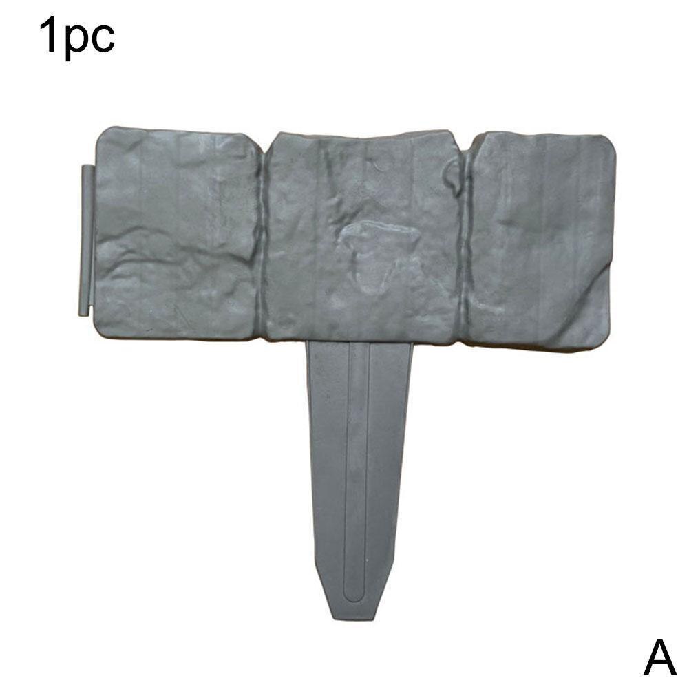1 10 20pcs Grey Garden Fence Edging Cobbled Stone Grandado