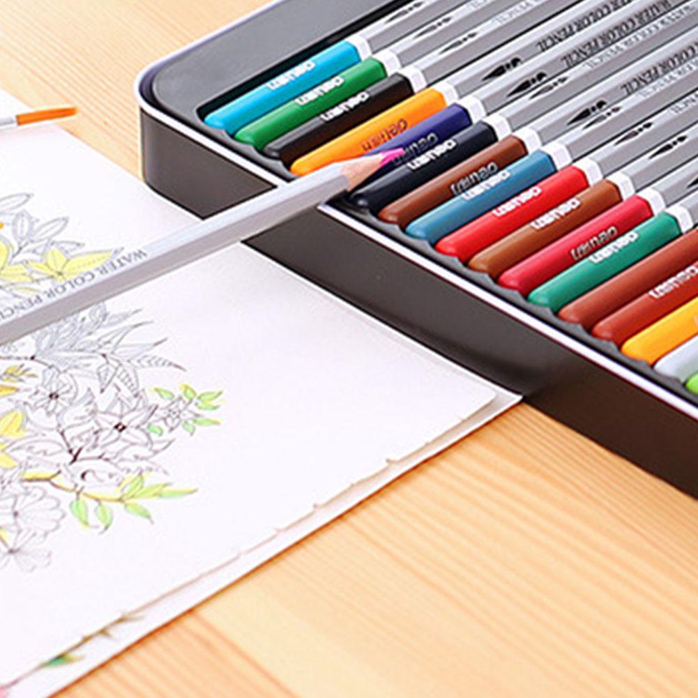 24 Colors Water-soluble Lead Pencils Set Drawing C... – Grandado