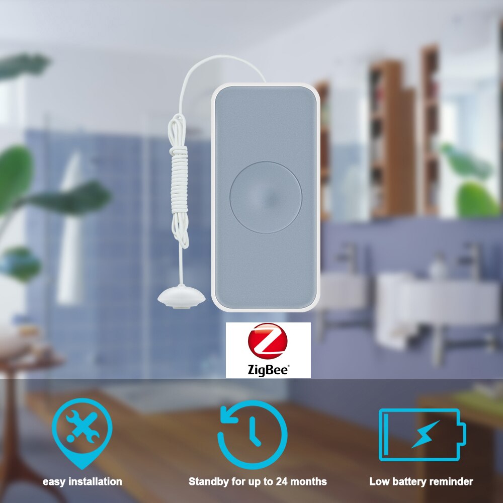 Zigbee Smart Water Leak Sensor Water Overflow Dete... – Vicedeal