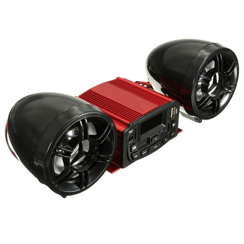 Red 12V Universal Sound System SD USB MP3 Motorcyc... – Vicedeal