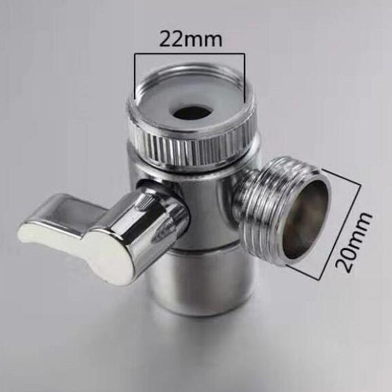 3-Way Tee Shower Head Faucet Adapter Connector Div... – Vicedeal