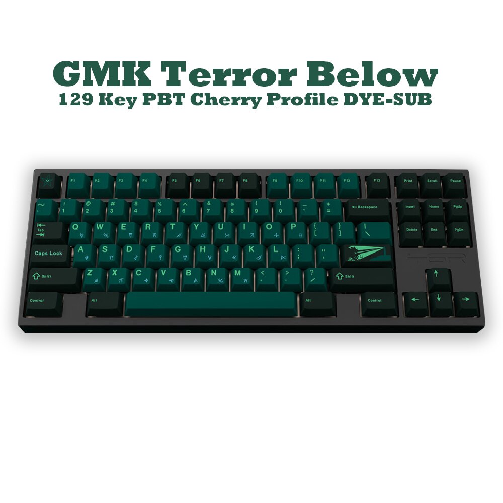 Gmk terror below keycaps cherry profile 129 key pb... – Grandado