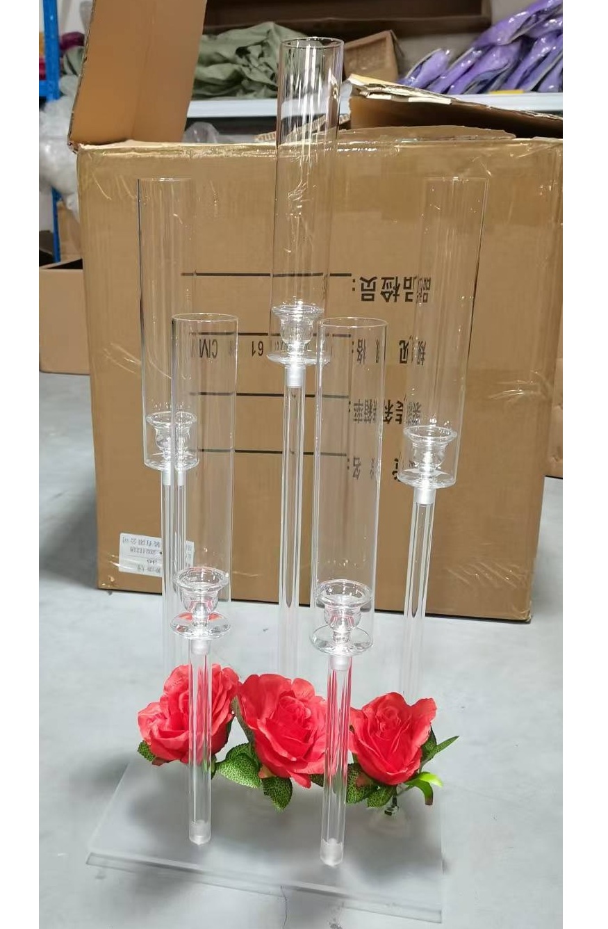 Wedding 5-Head 6-Head Candlestick Transparent Acry... – Grandado