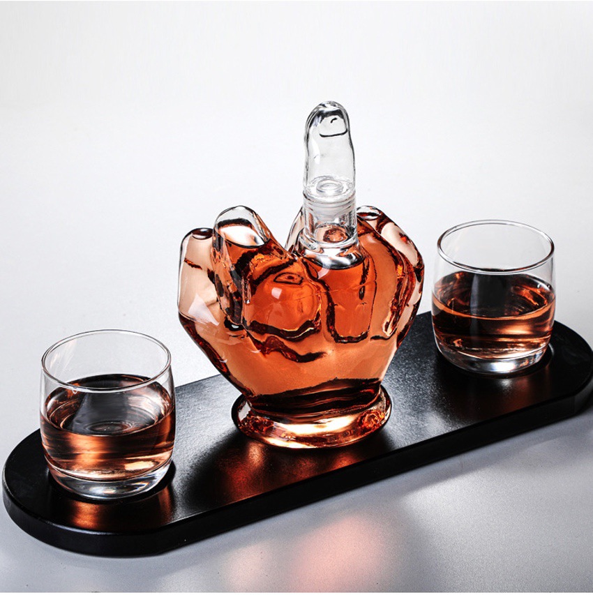 Finger Glass Whisky Vodka Wine Crystal Bottle Spir... – Grandado