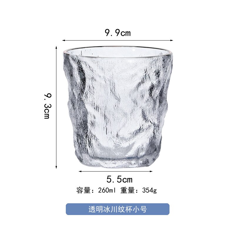 Ice Glacier Pattern Drinkware Durable Scale Glass ... – Vicedeal