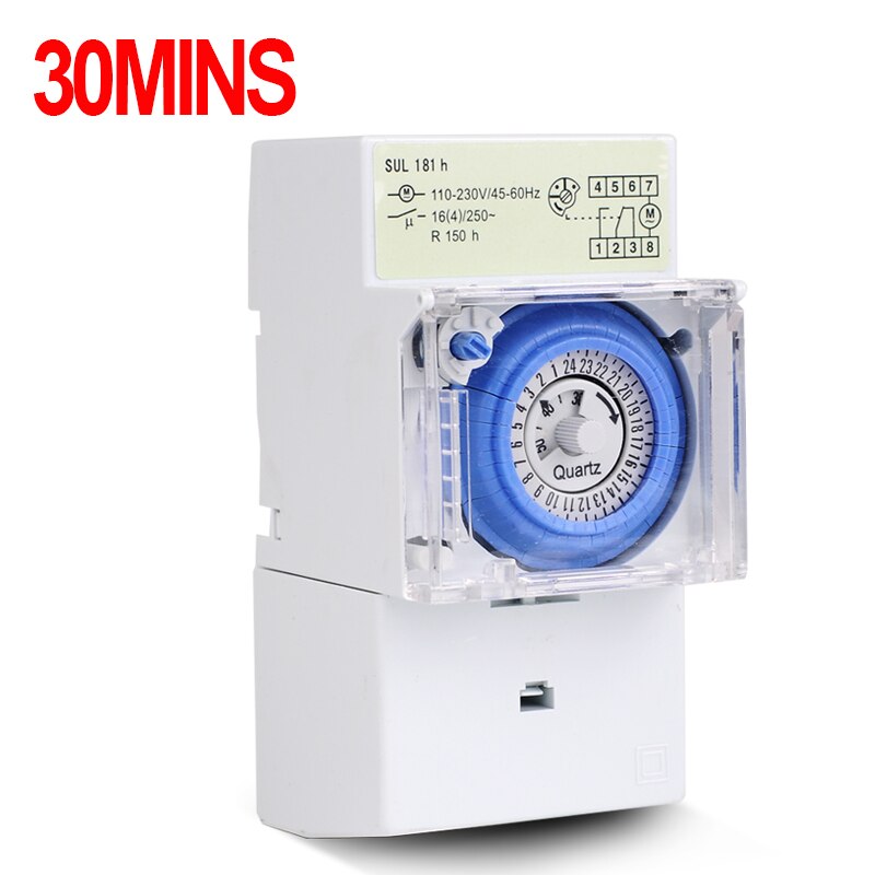 SUL181h 220V AC Analog 24 hours Mechanical Timer S... – Grandado