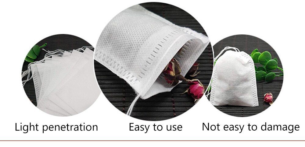 100 Pcs Tea Bags Tea Accessories For Tea Bag Infus... – Vicedeal