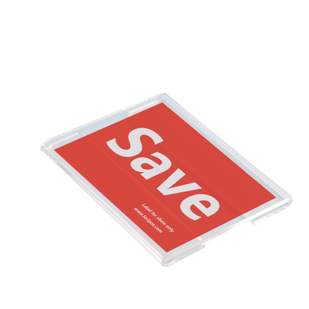 C Shape Acrylic Crystal Clear Price Tag Clip Sign ... – Vicedeal