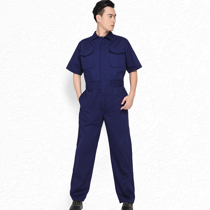 Work Clothes Men Coveralls Plus Size 4XL Short Sle... – Grandado