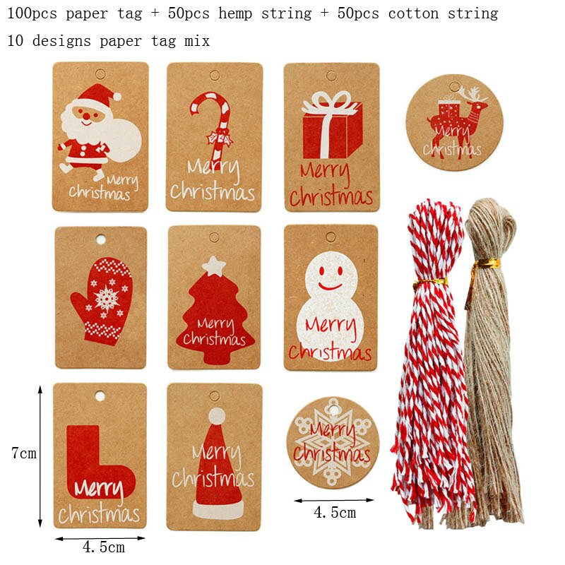 God jul pappersetikett 100 st blanda rådjur jultom... – Grandado