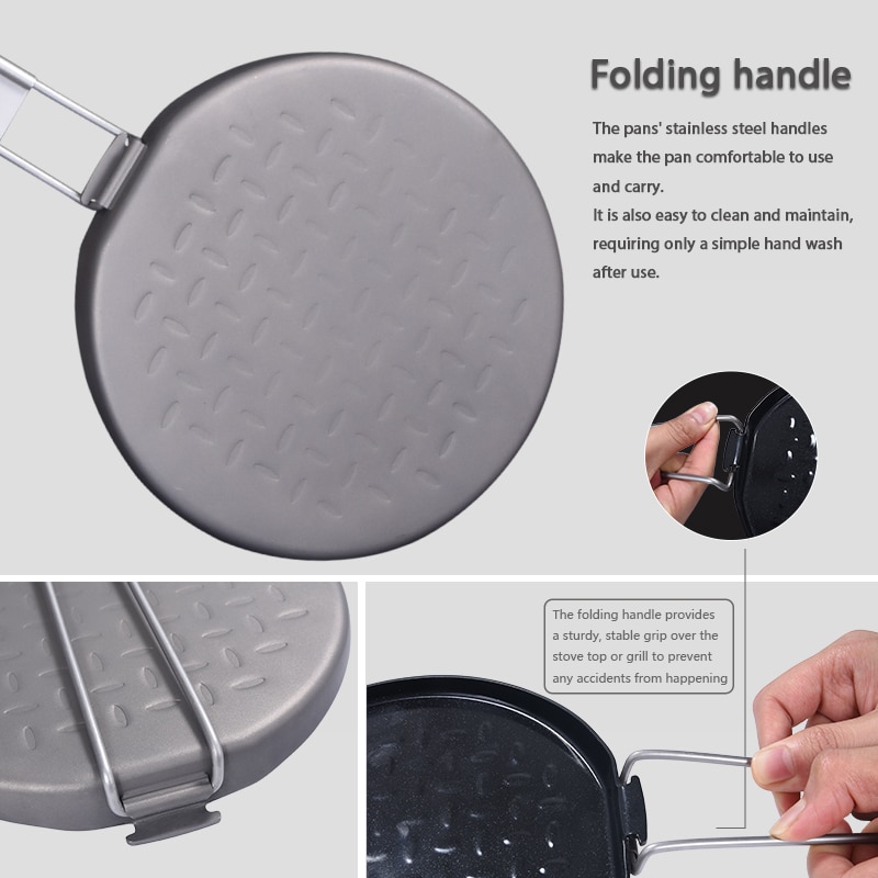 Boundless Voyage Titanium Nonstick Pan with Foldin... – Vicedeal