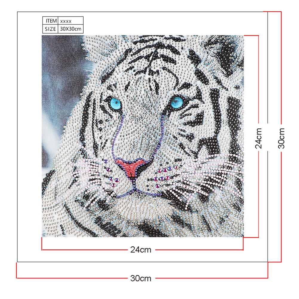 Tiger 5D DIY Part Drill Special Shaped Rhinestones... – Grandado