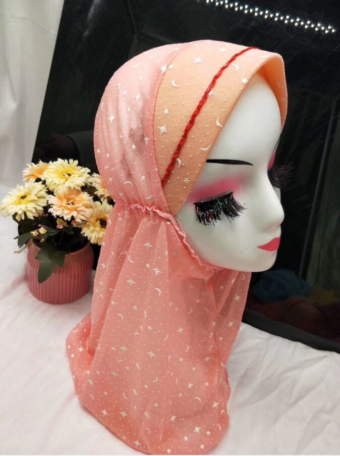 Girls Kids Muslim Beautiful Hijab Islamic Child He... – Grandado