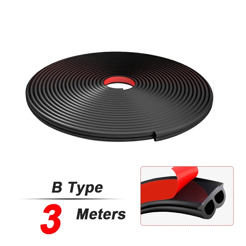 Universal B Type Car Door Seal Strips Sticker Trun... – Vicedeal
