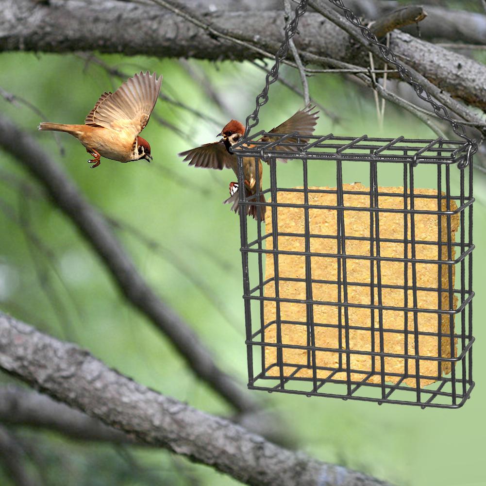 Portable Cube Cage Bird Feeder Outdoor Hanging Tre... – Grandado