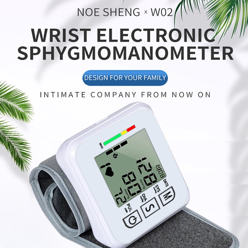 Automatic Digital Wrist Blood Pressure Monitor for... – Grandado