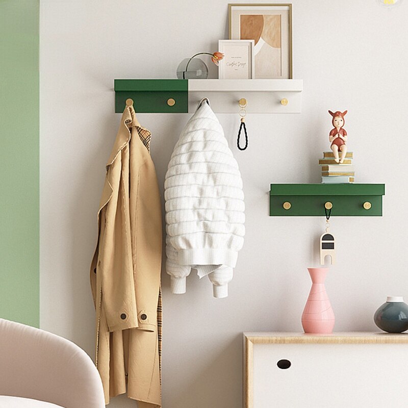 Simple Style Bamboo Rack Shelf Wall-hung Type Coat... – Vicedeal