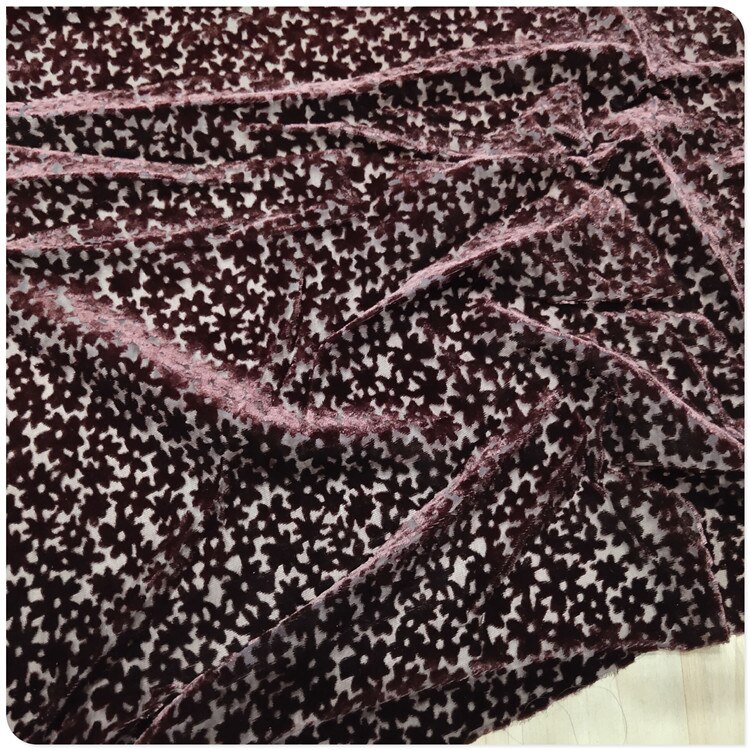 1 Meter Red Dark High Grade Silk Bottom Cloth Holl... – Grandado