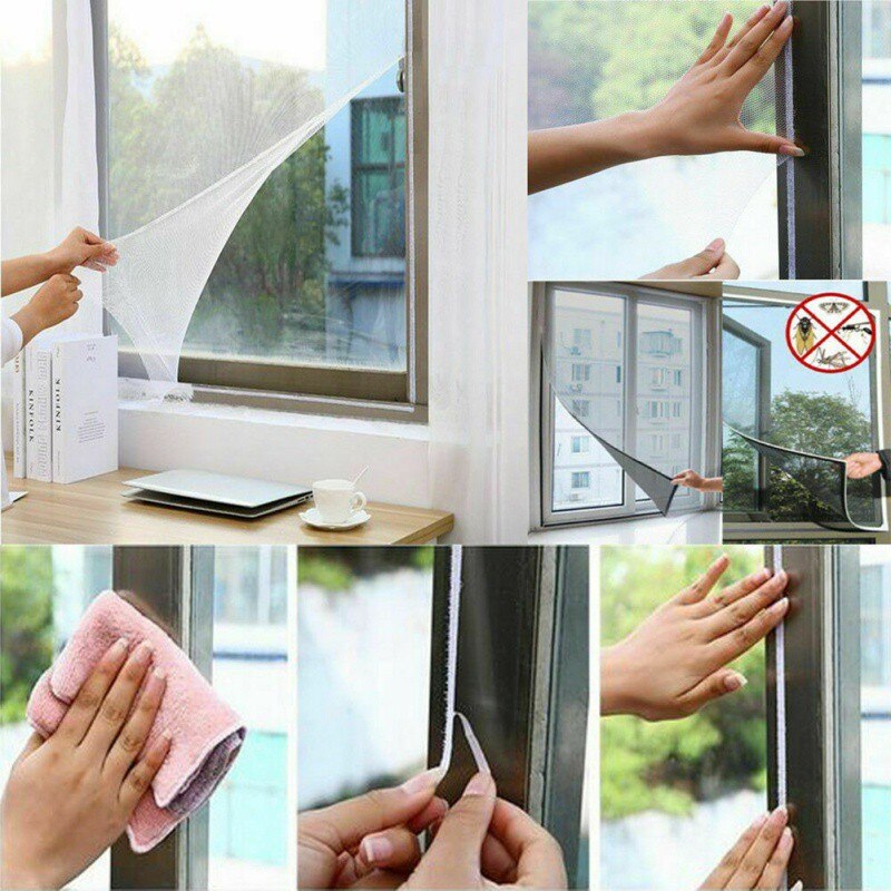Fly Mosquito window net mesh screen room Curtains ... – Grandado
