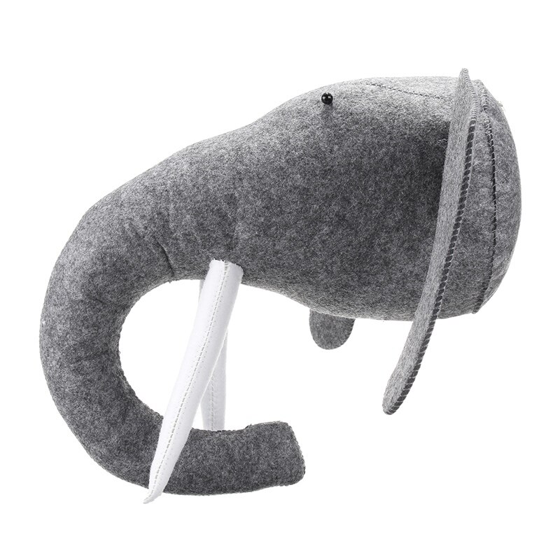 3D Felt Animal Elephant Head Animals Head Toys Kid... – Grandado