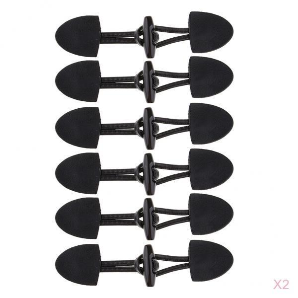 12 Pairs Black Leather Horn Toggle Closure Button ... – Grandado