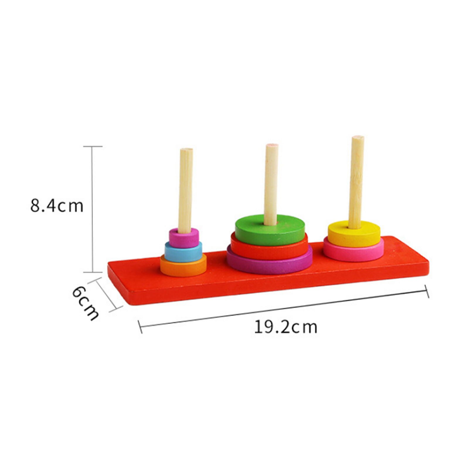 Colorful Tower of Hanoi Puzzle Hanoi Tower Kids Ed... – Grandado
