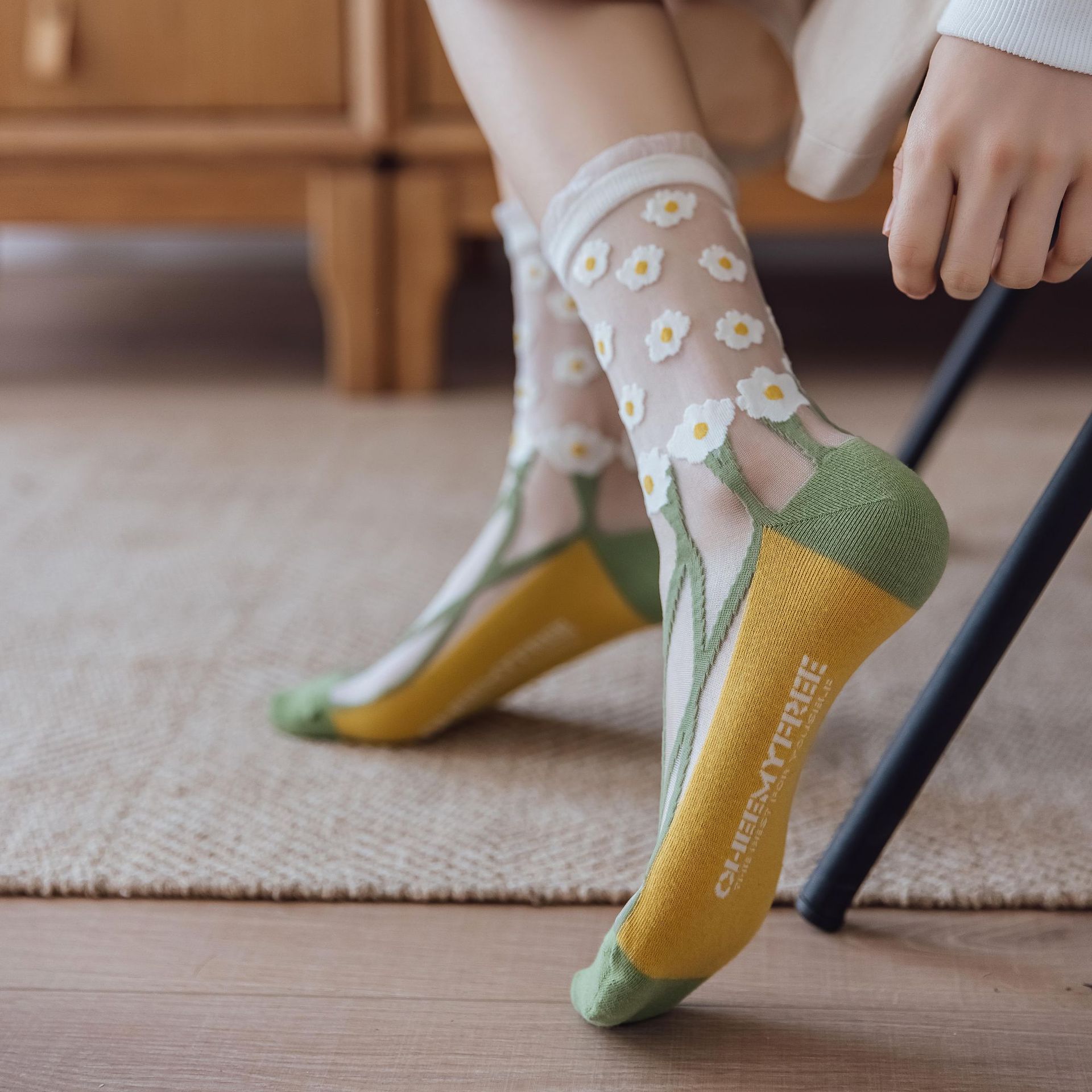 Summer Crystal Silk Socks Women Novelty Harajuku F... – Grandado