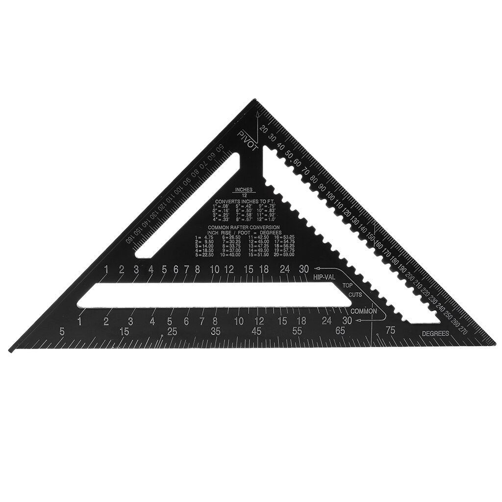 Aluminum Alloy Metric Triangle Ruler Angle Protrac... – Grandado