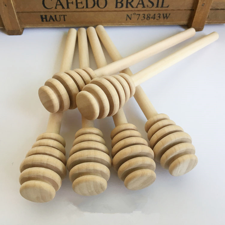 1 st 4 Size Praktische Lange Handvat Hout Honing L... – Grandado