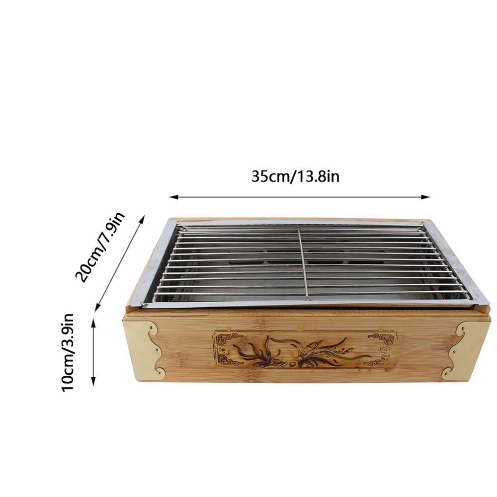 High Barbecue Grill Household Outdoor Portable Squ... – Grandado