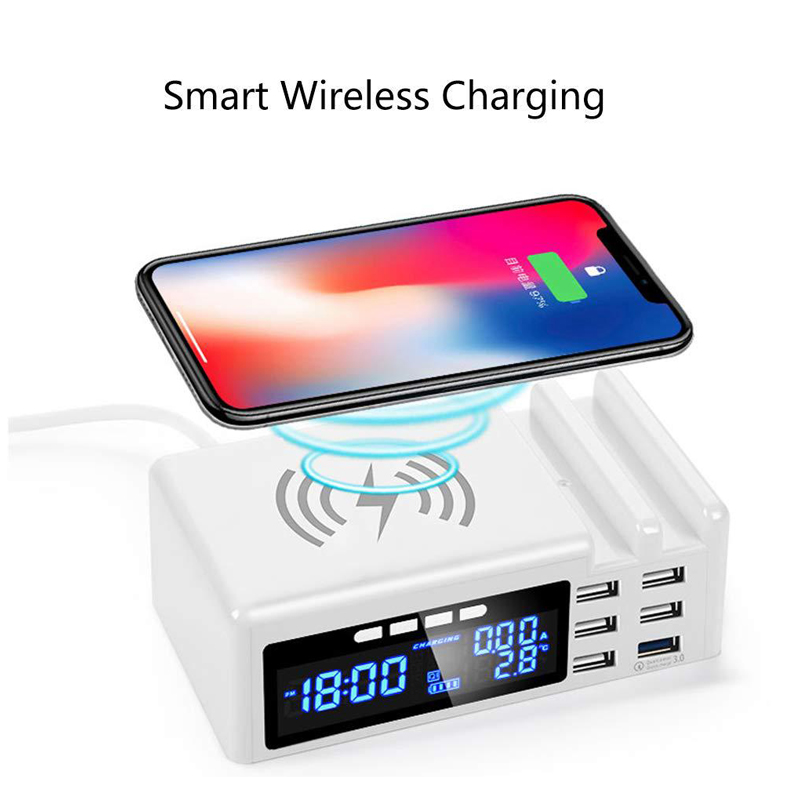 Electric LED Alarm Clock Fast Charger USB Charging... – Grandado