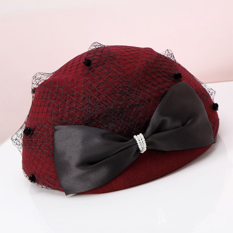 Lady Wool Fedoras Hat Women Fedoras Cap Girls Brit... – Grandado