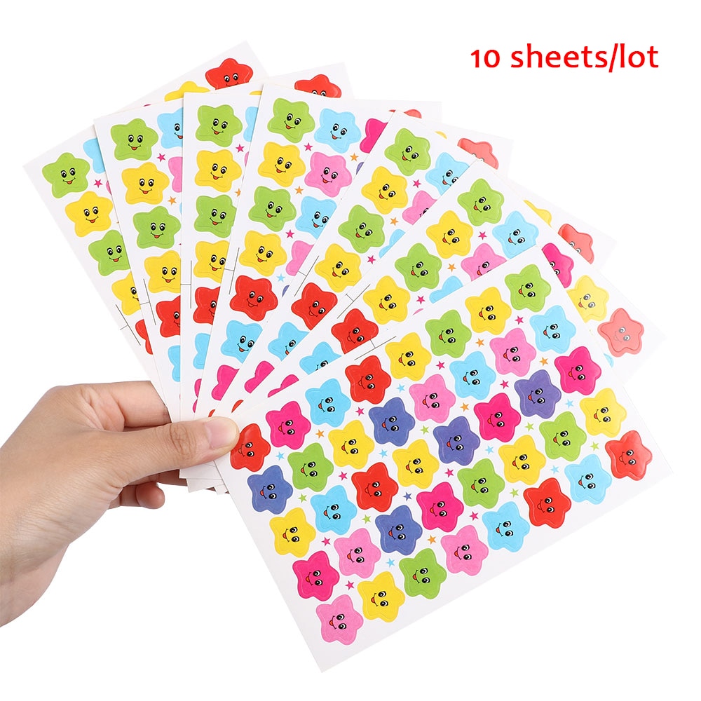 10 sheets=400Pcs Smiley Face Star stickers Decal S... – Vicedeal