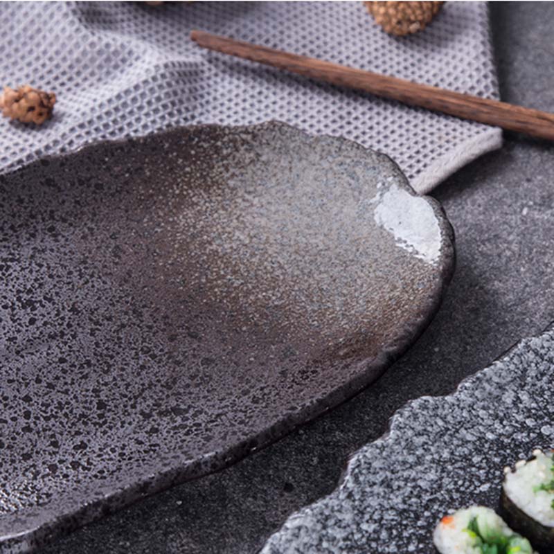 Ceramic restaurant tableware sushi plate oval plat... – Grandado