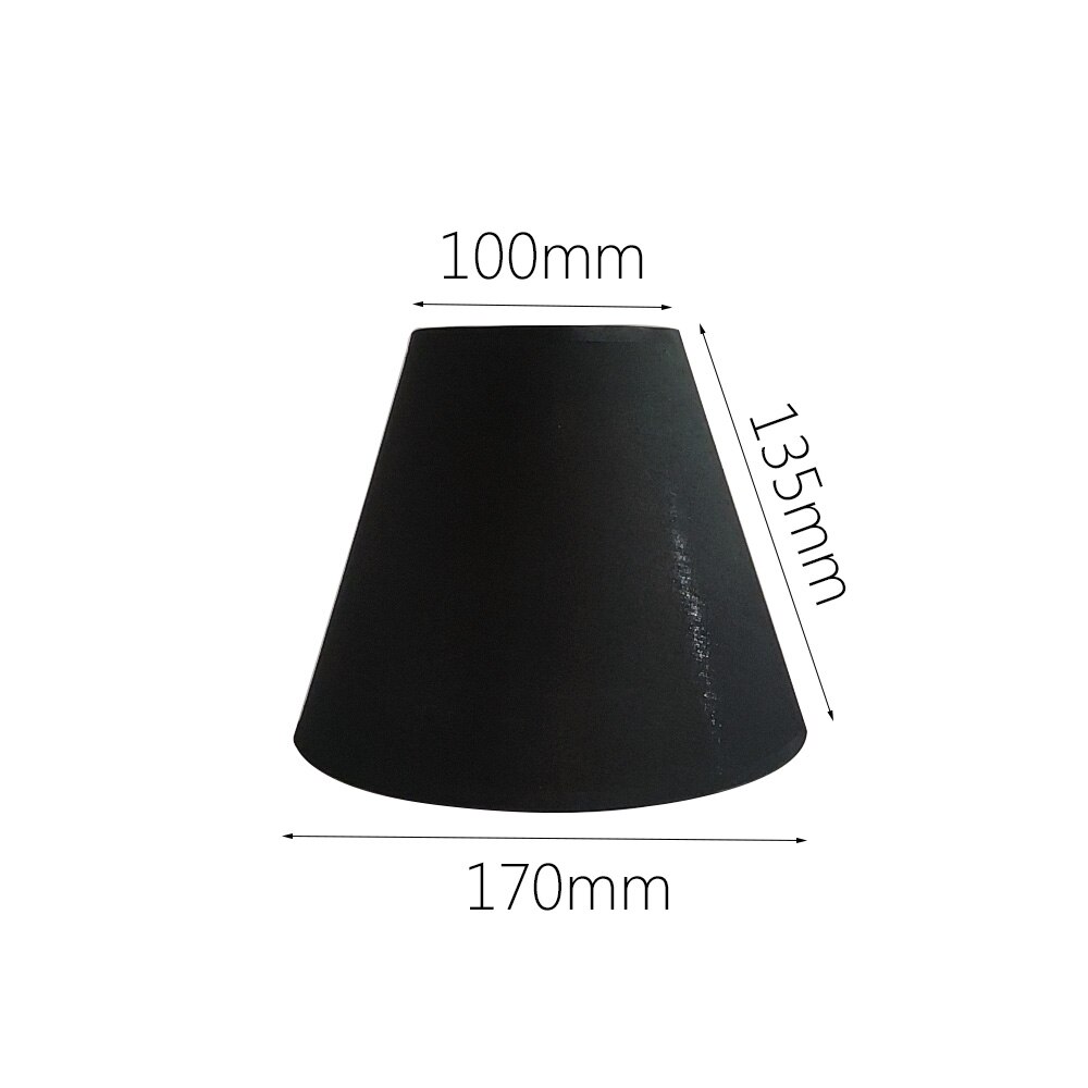 Abajur XianFan Modern black gold plastic straight ... – Grandado